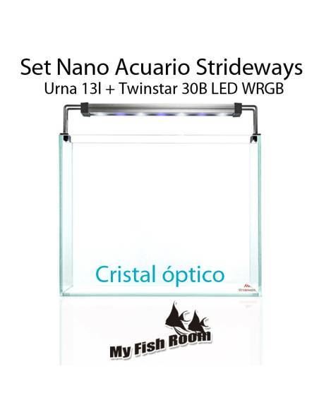 Set Nano Acuario / Gambario Strideways 13 litros + Twinstar 30B WRGB Set Nano Acuario / Gambario Strideways 13 litros + Twinstar 30B WRGB